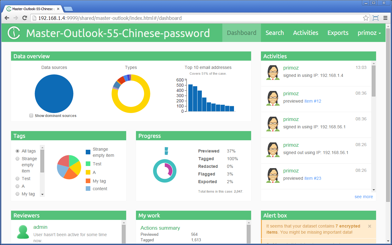2. Getting started — Intella Connect™ User Manual