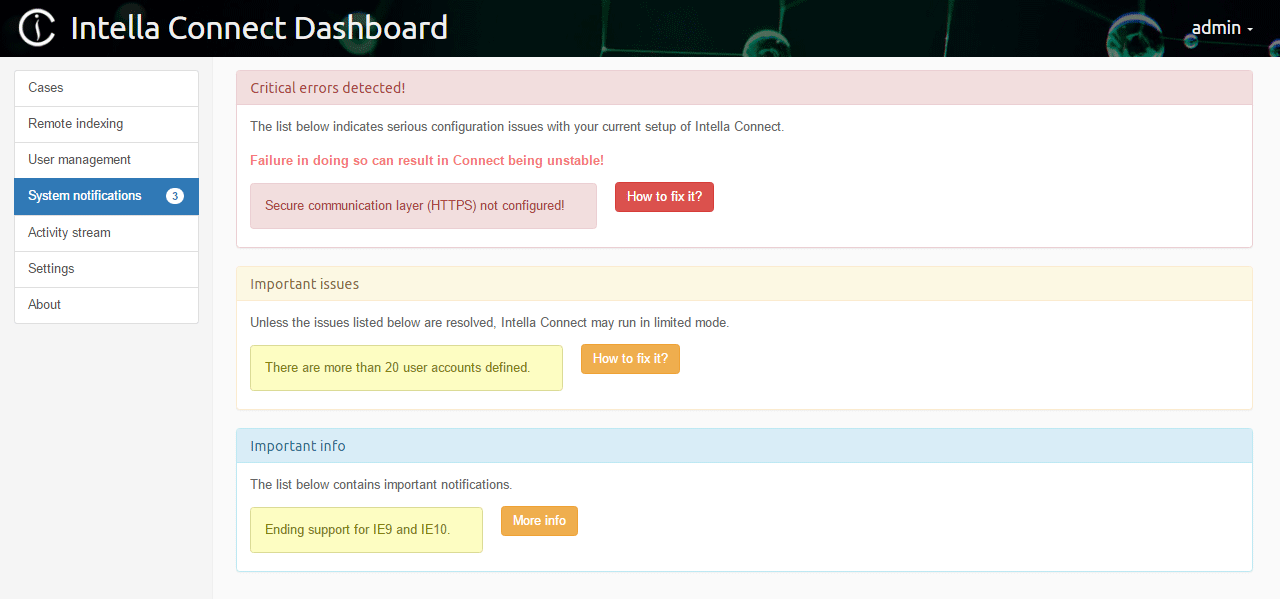2. Getting started — Intella Connect™ User Manual